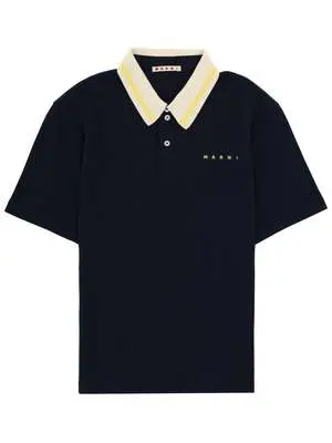 Marni Polo With Logo - Blue