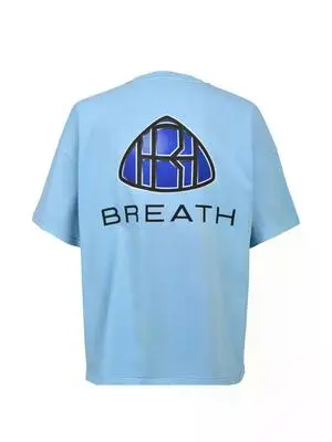 BREATH Logo-print T-shirt - Blue