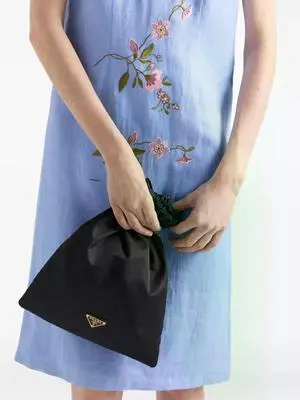Prada Embroidered Linen Dress