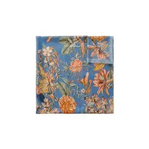 Adrift Clothing Opulent Blooms Scarf - Blue