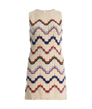 Escvdo Alma Crocheted Cotton Mini Dress