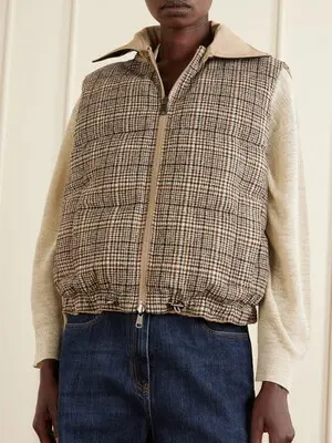 Brunello Cucinelli Reversible Padded Gilet - Gray