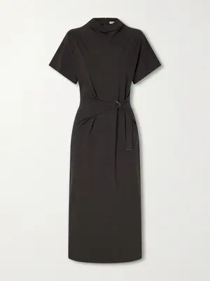 Brunello Cucinelli Belted Midi Dress