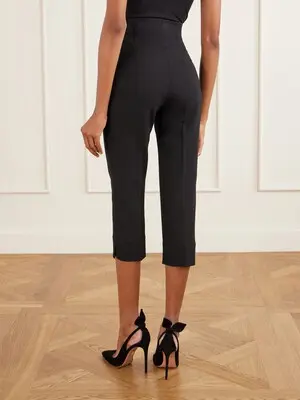Carolina Herrera Camila Wool-blend Capri Pants
