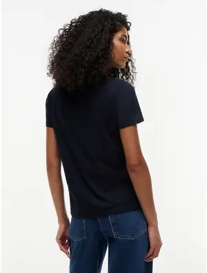 Tommy Hilfiger Embroidered Logo T-shirt - Navy