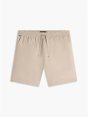 Tommy Hilfiger Cotton-linen Blend Drawstring Shorts - Beige