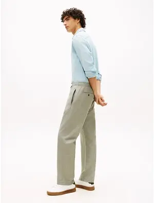 Tommy Hilfiger Cotton-linen Blend Relaxed Fit Trousers