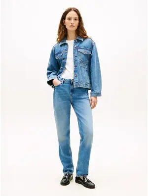 Tommy Hilfiger Cinched Faded Denim Jacket