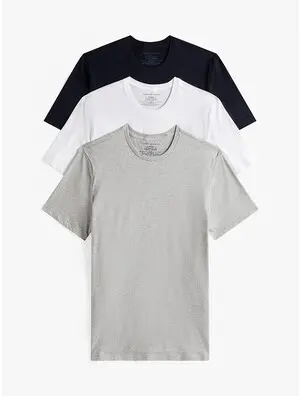 Tommy Hilfiger Cotton Classics Crewneck Undershirt 3-pack - Storm