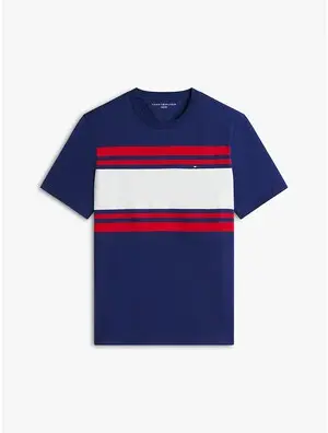 Tommy Hilfiger Block Stripe T-shirt - Navy