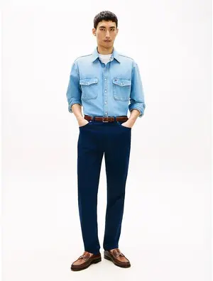 Tommy Hilfiger 5-pocket Straight Leg Pants - Light Navy