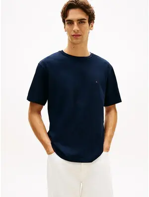 Tommy Hilfiger Relaxed Fit Back Flag Logo T-shirt - Light Navy