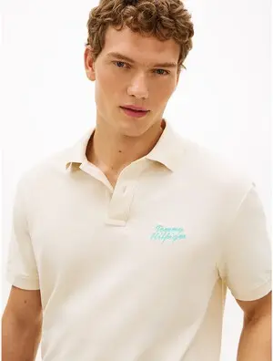 Tommy Hilfiger Classic Fit Embroidered Palm Tree Polo