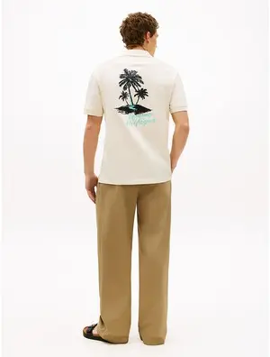 Tommy Hilfiger Classic Fit Embroidered Palm Tree Polo