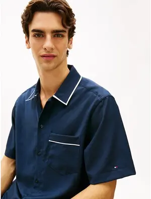 Tommy Hilfiger Relaxed Fit Lightweight Wool Shirt