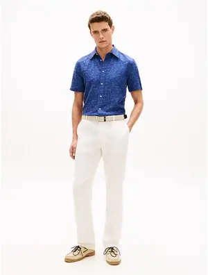 Tommy Hilfiger Palm Print Jacquard Shirt