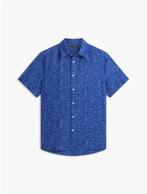 Tommy Hilfiger Palm Print Jacquard Shirt