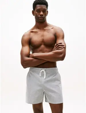 Tommy Hilfiger Striped Swim Trunks - Navy