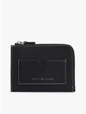 Tommy Hilfiger Leather Zip Wallet - Black