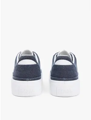 Tommy Hilfiger Canvas Platform Lace-up Sneakers