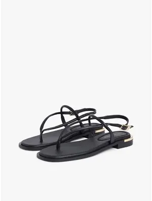 Tommy Hilfiger Metallic Accent Leather Sandal
