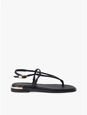 Tommy Hilfiger Metallic Accent Leather Sandal