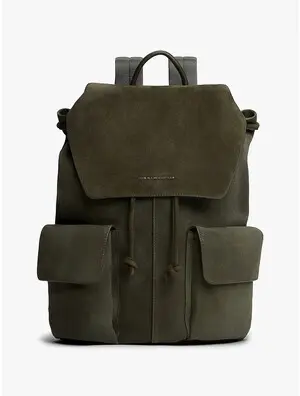 Tommy Hilfiger Suede Flap Backpack - Willow Green