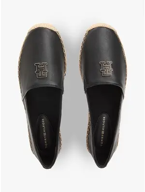 Tommy Hilfiger Th Monogram Leather Espadrilles