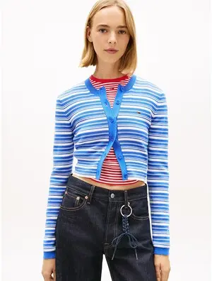 Tommy Hilfiger Striped Cardigans For Women