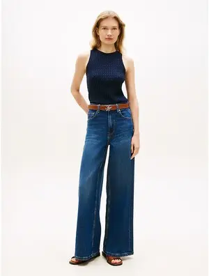 Tommy Hilfiger Regenerative Cotton Cable Knit Sweater Tank