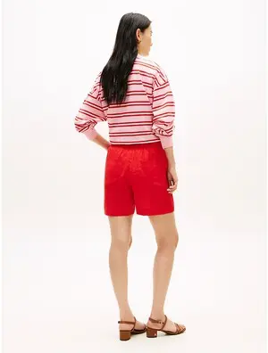 Tommy Hilfiger Linen Pull-on Shorts - Fireworks