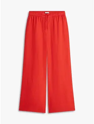 Tommy Hilfiger Relaxed Linen Pull-on Pants - Fireworks