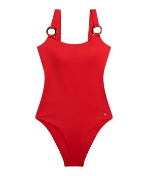 Tommy Hilfiger O-ring Scoop Back One-piece Swimsuit - Fireworks