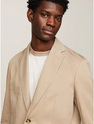 Tommy Hilfiger Regular Fit Cotton And Linen Blazer