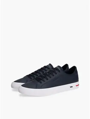 Tommy Hilfiger Flag Stripe Vulcanized Leather Sneaker