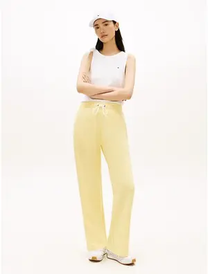 Tommy Hilfiger Wide Leg Sweatpants - Citronella