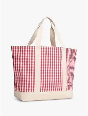 Tommy Hilfiger Gingham Canvas Tote Bag