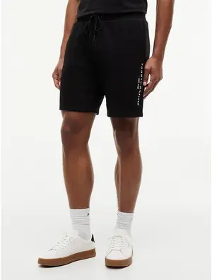 Tommy Hilfiger Embroidered Logo Sweatshorts - Black