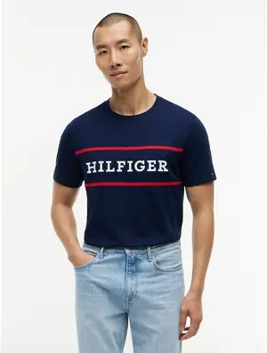 Tommy Hilfiger Hilfiger Logo T-shirt - Light Navy