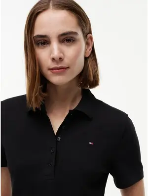 Tommy Hilfiger Cotton Polo - Black
