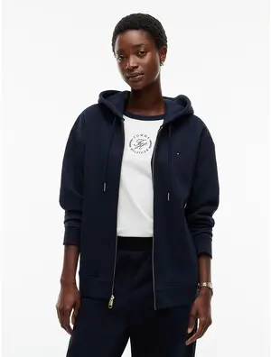 Tommy Hilfiger Zip Up Hoodie - Navy