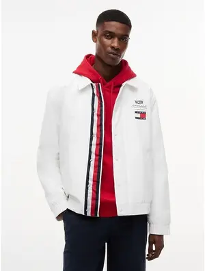 Tommy Hilfiger Tommy X Cadillac F1 Team Coach Jacket - White