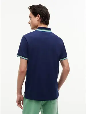 Tommy Hilfiger Regular Fit Tipped Polo - Light Navy