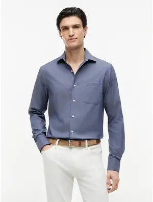 Tommy Hilfiger Regular Fit Thflex Dress Shirt 15.5/34 - Peacoat
