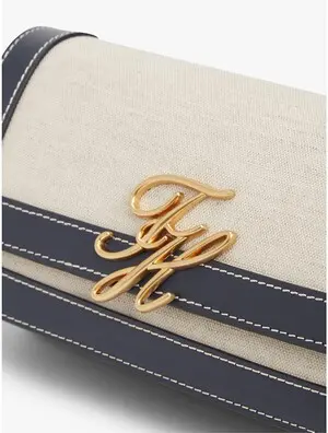 Tommy Hilfiger Script Monogram Crossbody Bag - Space Blue