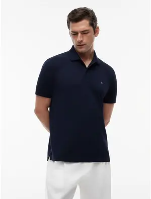 Tommy Hilfiger Men's Regular Fit Th Performance Tech Polo - Navy