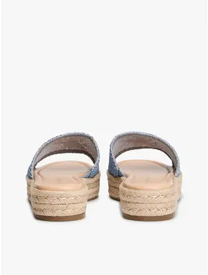Tommy Hilfiger Script Monogram Espadrille Slide Sandals
