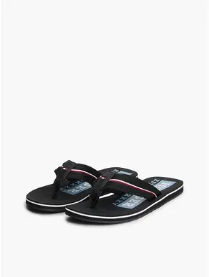 Tommy Hilfiger Signature Stripe Flip-flop - Black