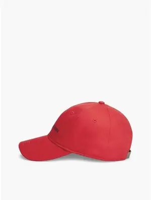 Tommy Hilfiger Embroidered Logo Baseball Cap - Apple Red