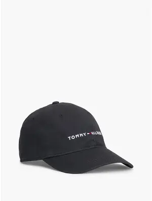 Tommy Hilfiger Tommy Hilfiger Embroidered Logo Baseball Cap Deep Black